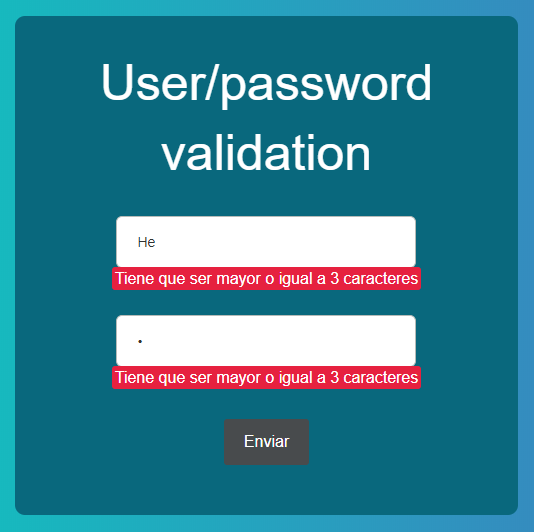 User/password_validation
